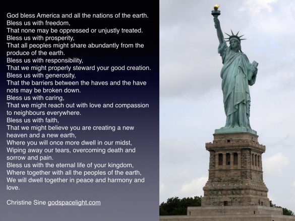 A Prayer for Independence Day - Godspacelight