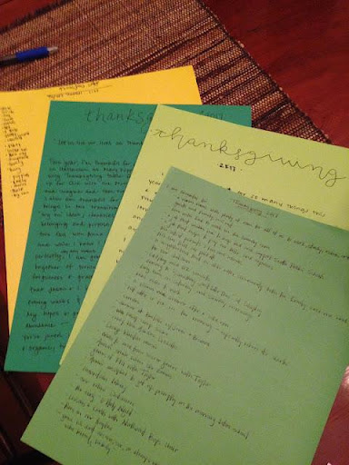 Gratitude Letters – A Thanksgiving Tradition - Godspacelight